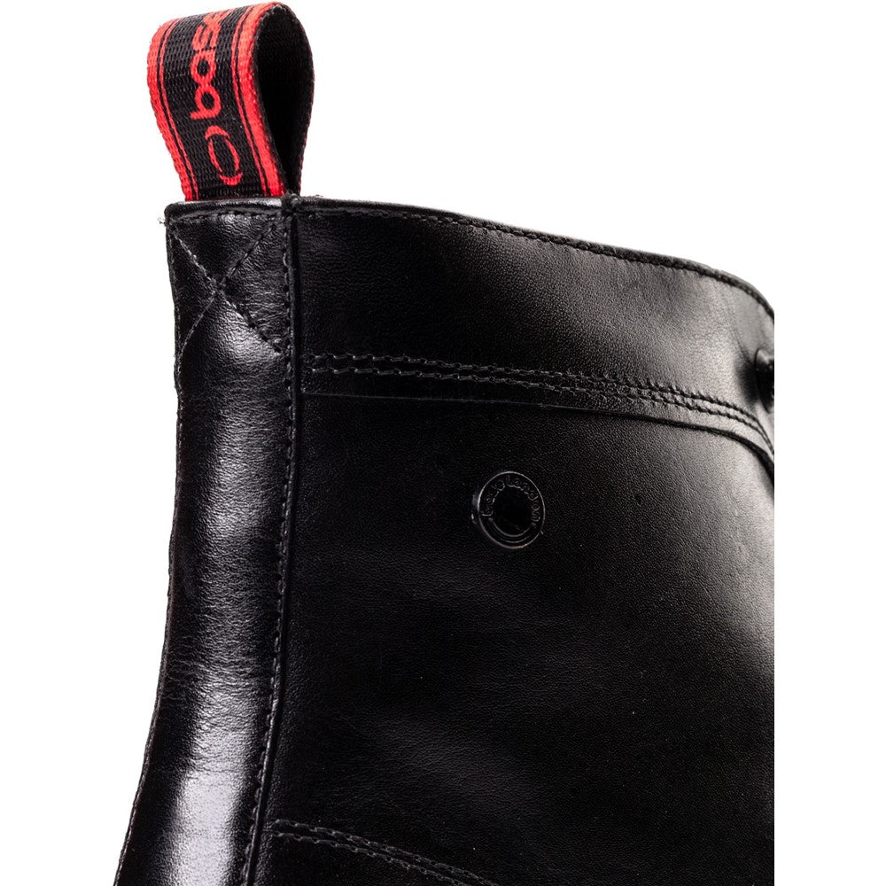 Men's Black Leather Plymouth Toe Cap Boots | Base London